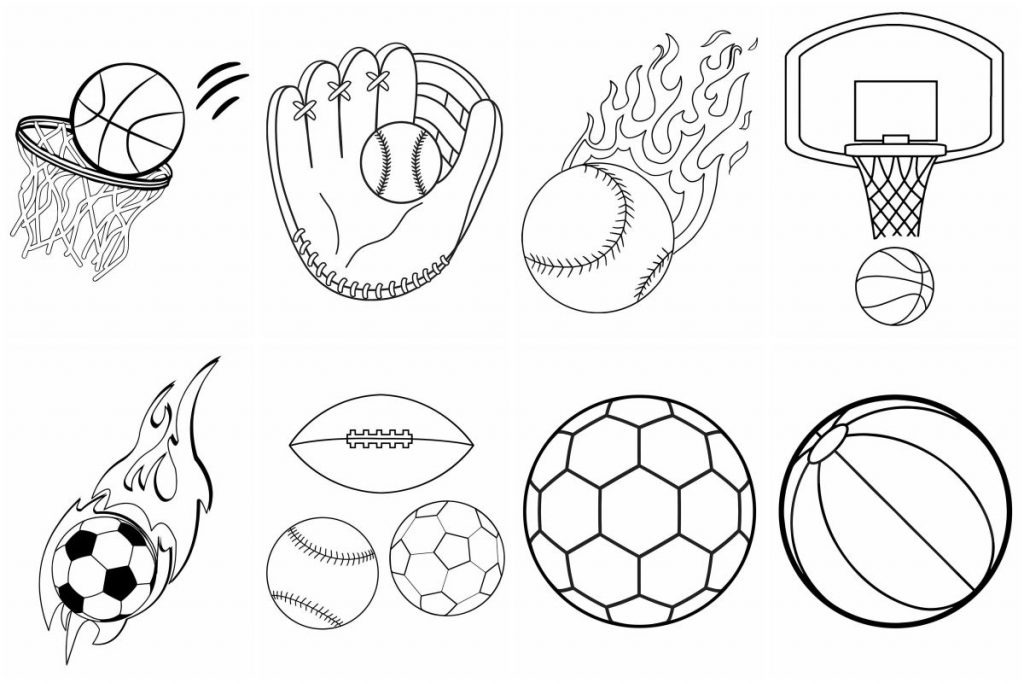 Ball coloring pages