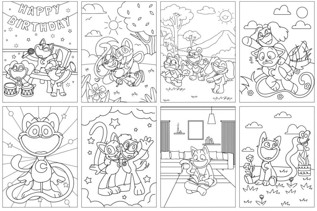 Catnap coloring pages