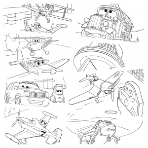 Planes 2 coloring pages
