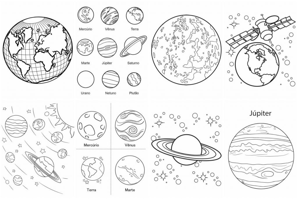 Solar System coloring pages